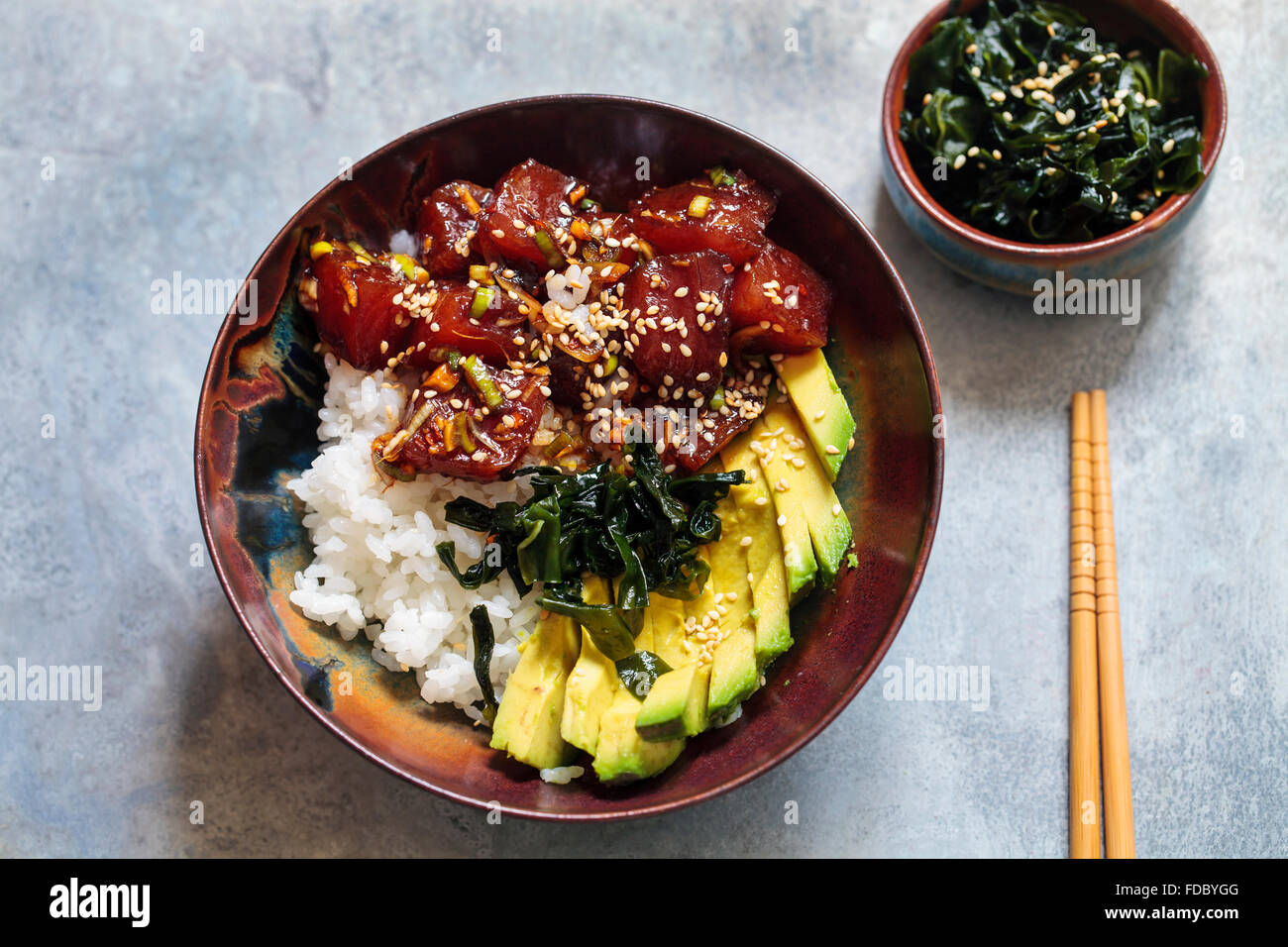Poke dish Banque de photographies et d’images à haute résolution - Alamy