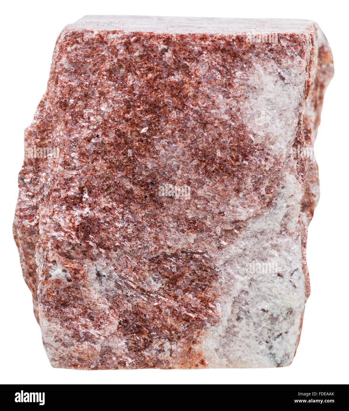 La prise de vue macro de roche naturelle collection - quartzite rouge ...