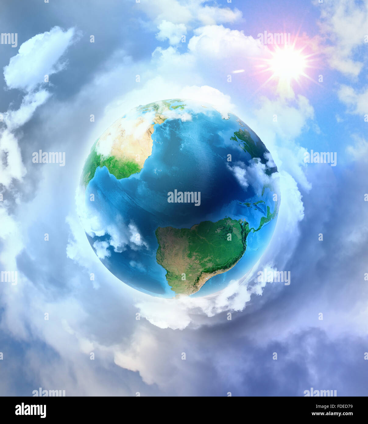 Image de la planète terre. Éléments de cette image sont meublées par la ...