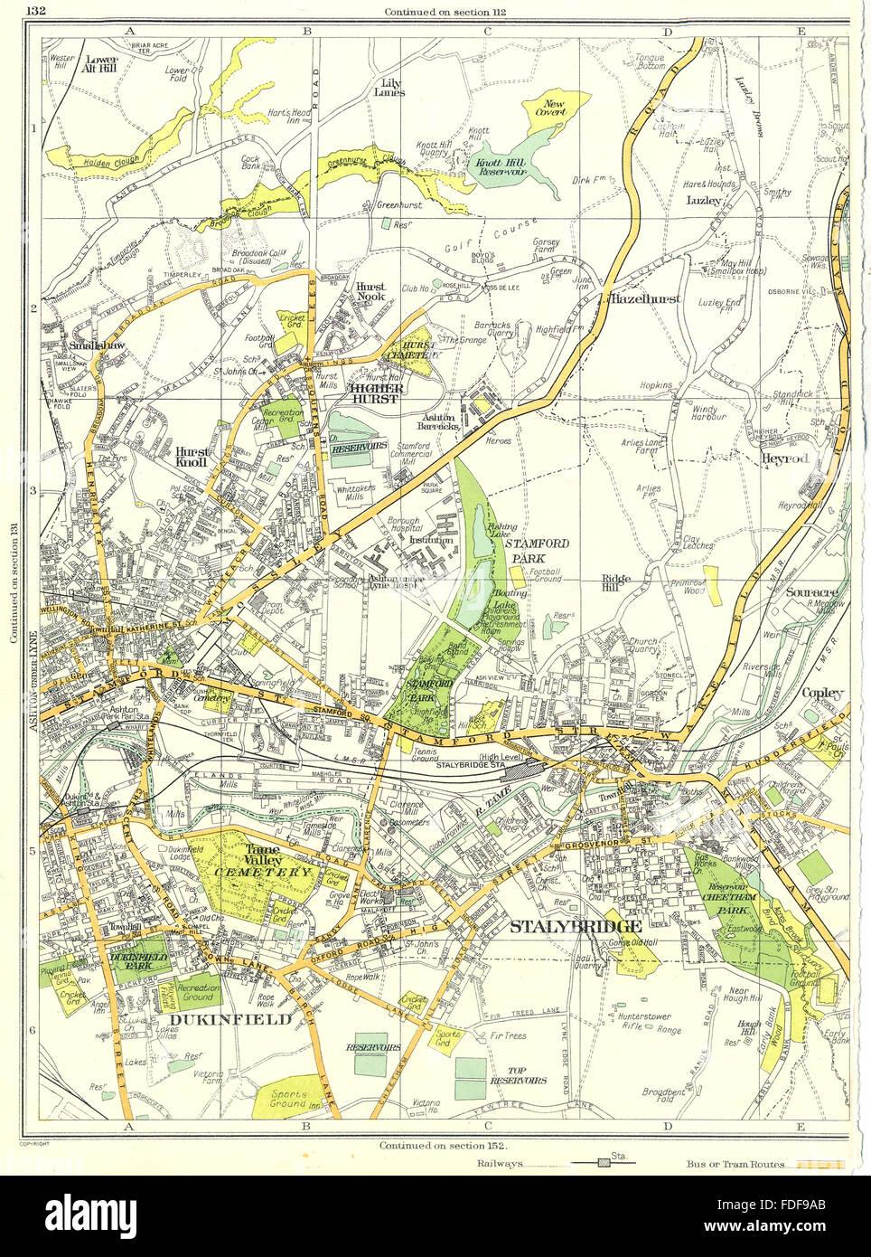 Ashton sous lyne map Banque de photographies et d’images à haute ...