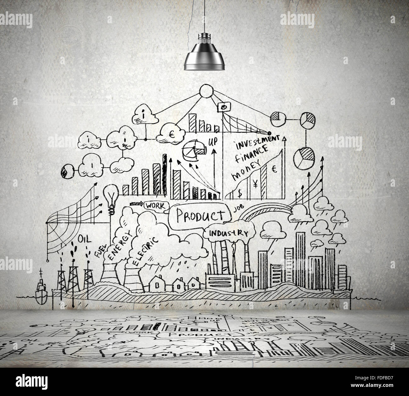 Drawing ideas on wall collage Banque de photographies et d’images à ...