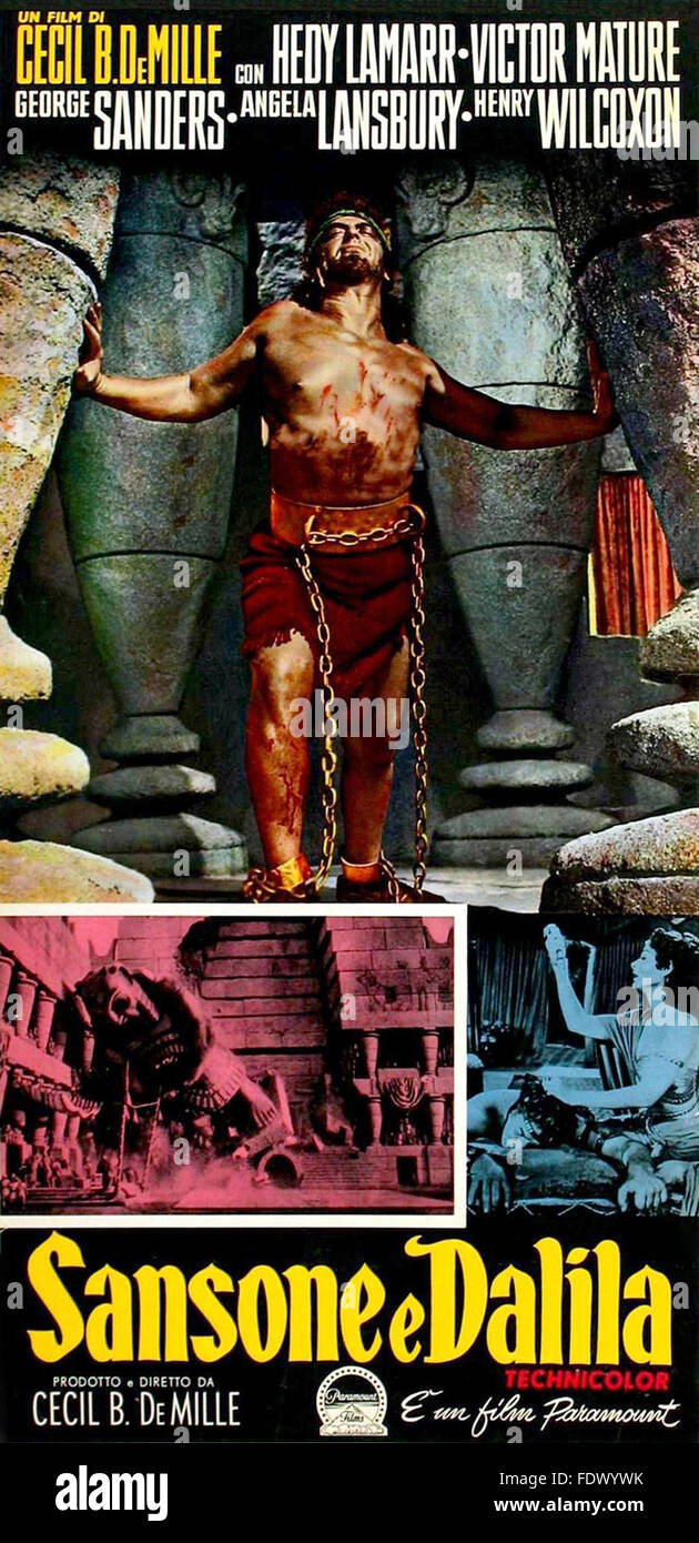 Samson et dalila poster Banque de photographies et d’images à haute résolution - Alamy