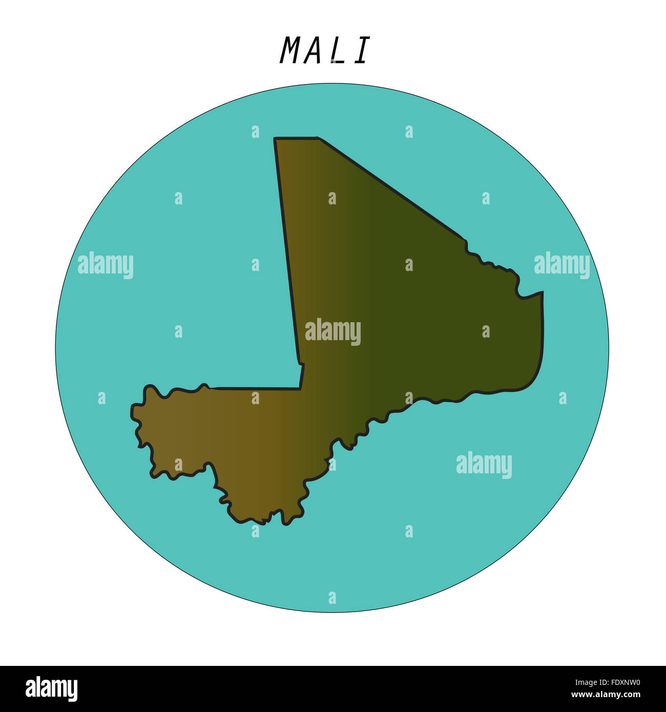 Map of mali Banque de photographies et d’images à haute résolution - Alamy