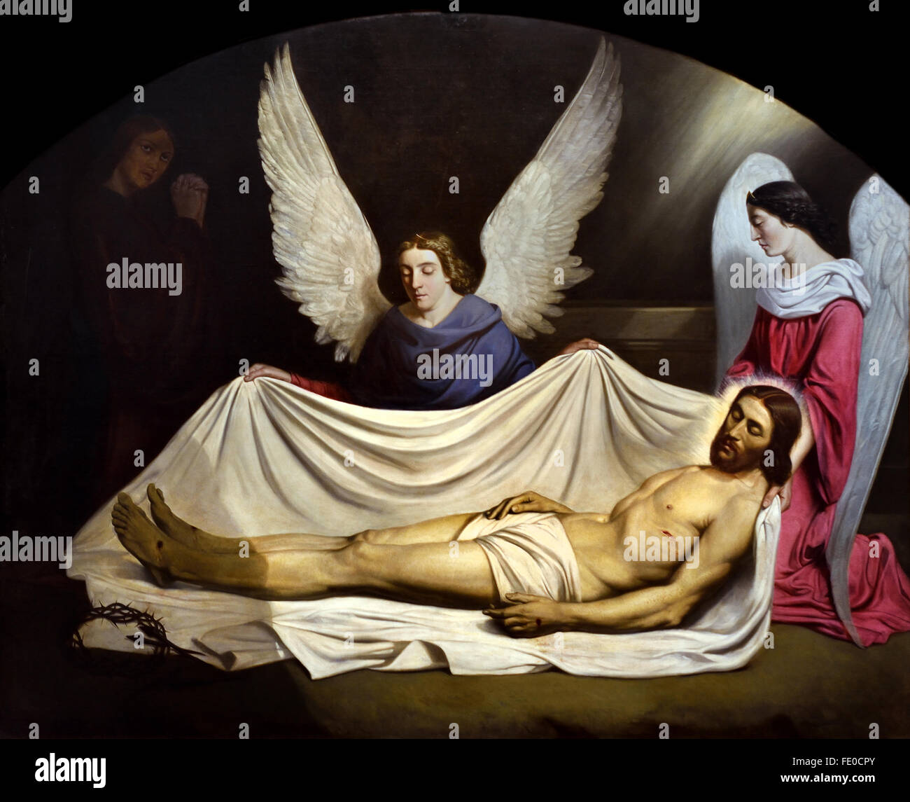 Christ en toile de lin alfred orgebin Banque de photographies et d ...