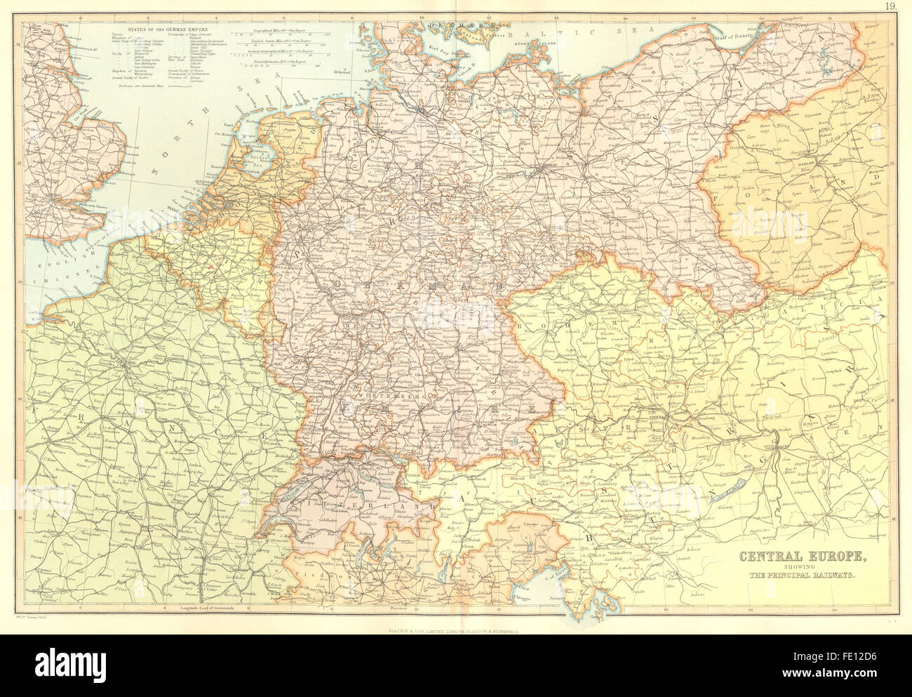 Allemagne suisse autriche carte Banque de photographies et d’images à ...