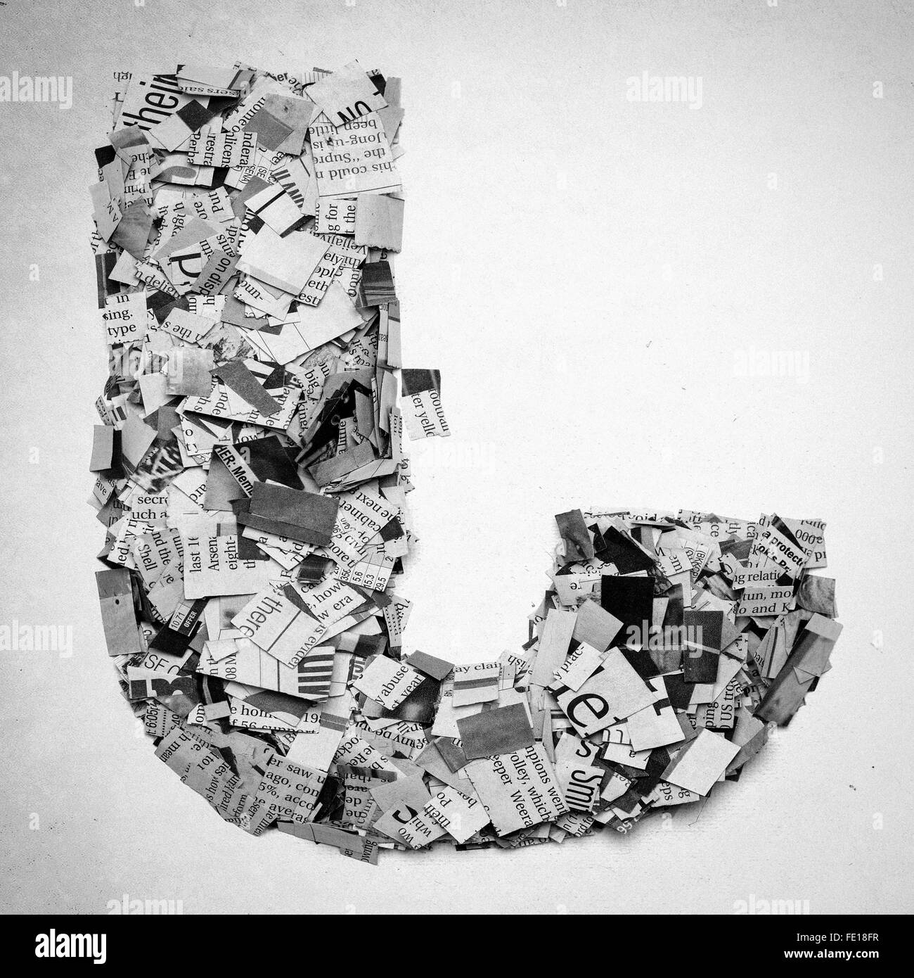 Lettres de journaux Banque d'images noir et blanc - Page 2 - Alamy