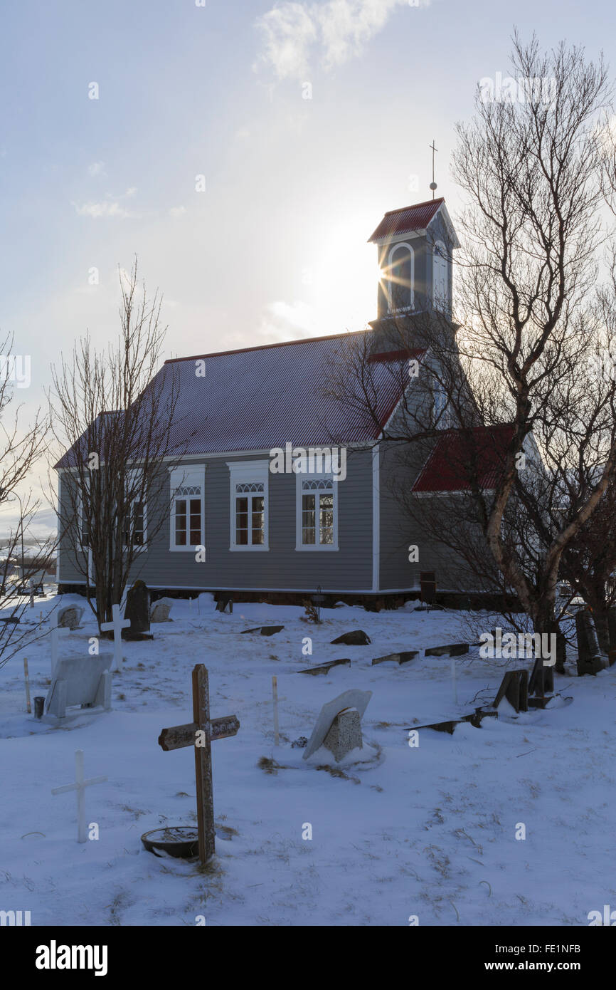 Reykholt church reykholt iceland Banque de photographies et d’images à ...