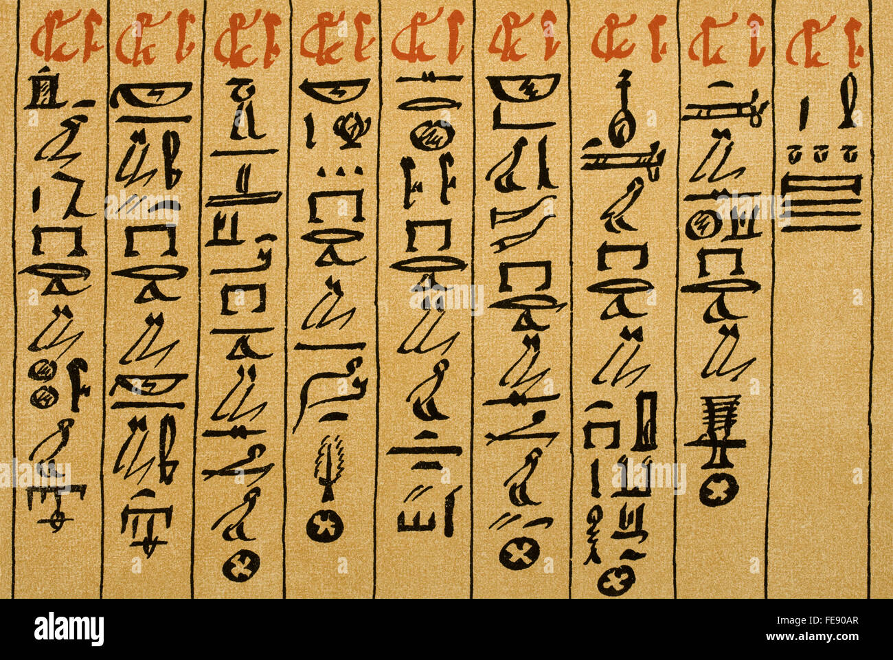 Hiéroglyphes dessin Banque de photographies et d’images à haute ...