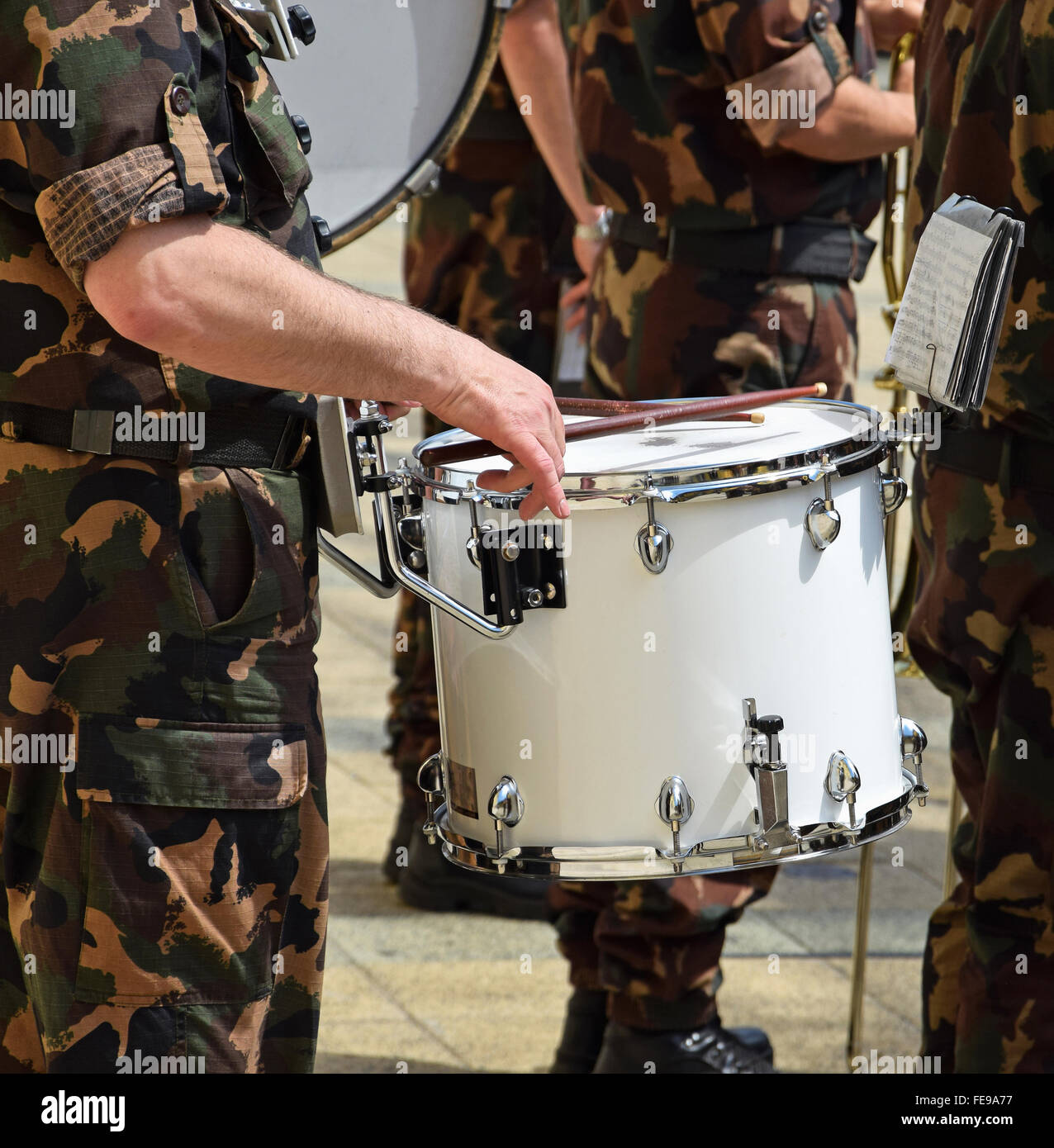 Instrument de musique de tambour militaire Banque de photographies et d ...