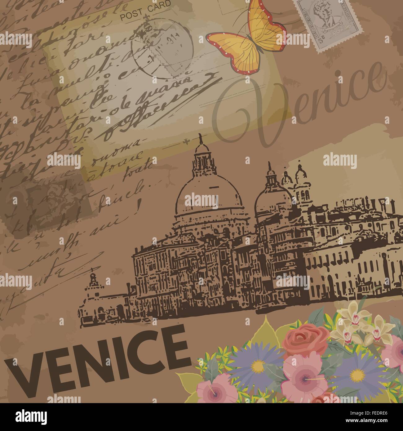 Venice letters Banque d'images vectorielles - Alamy