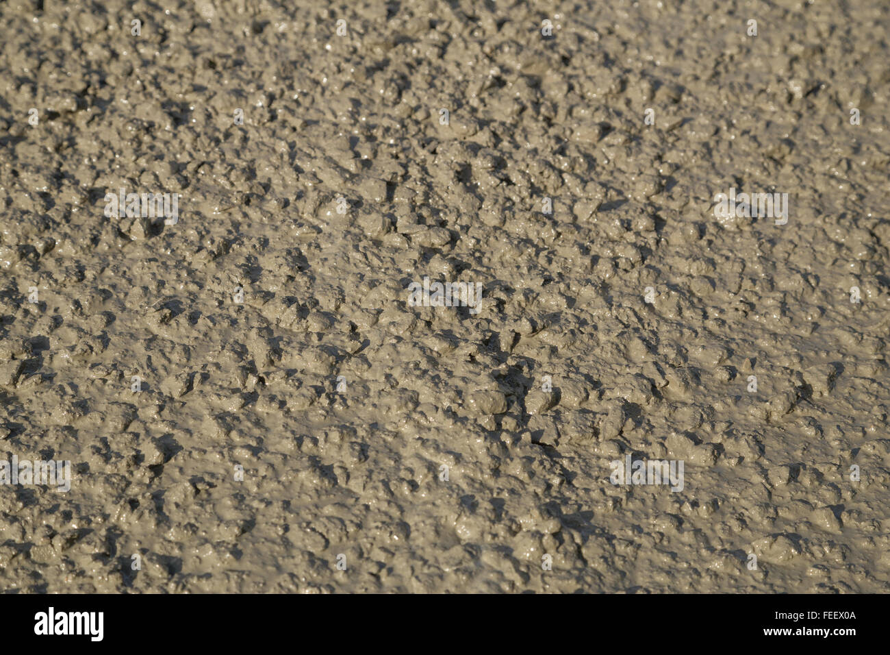 La texture de mortier frais. Le ciment mouillé at construction site ...