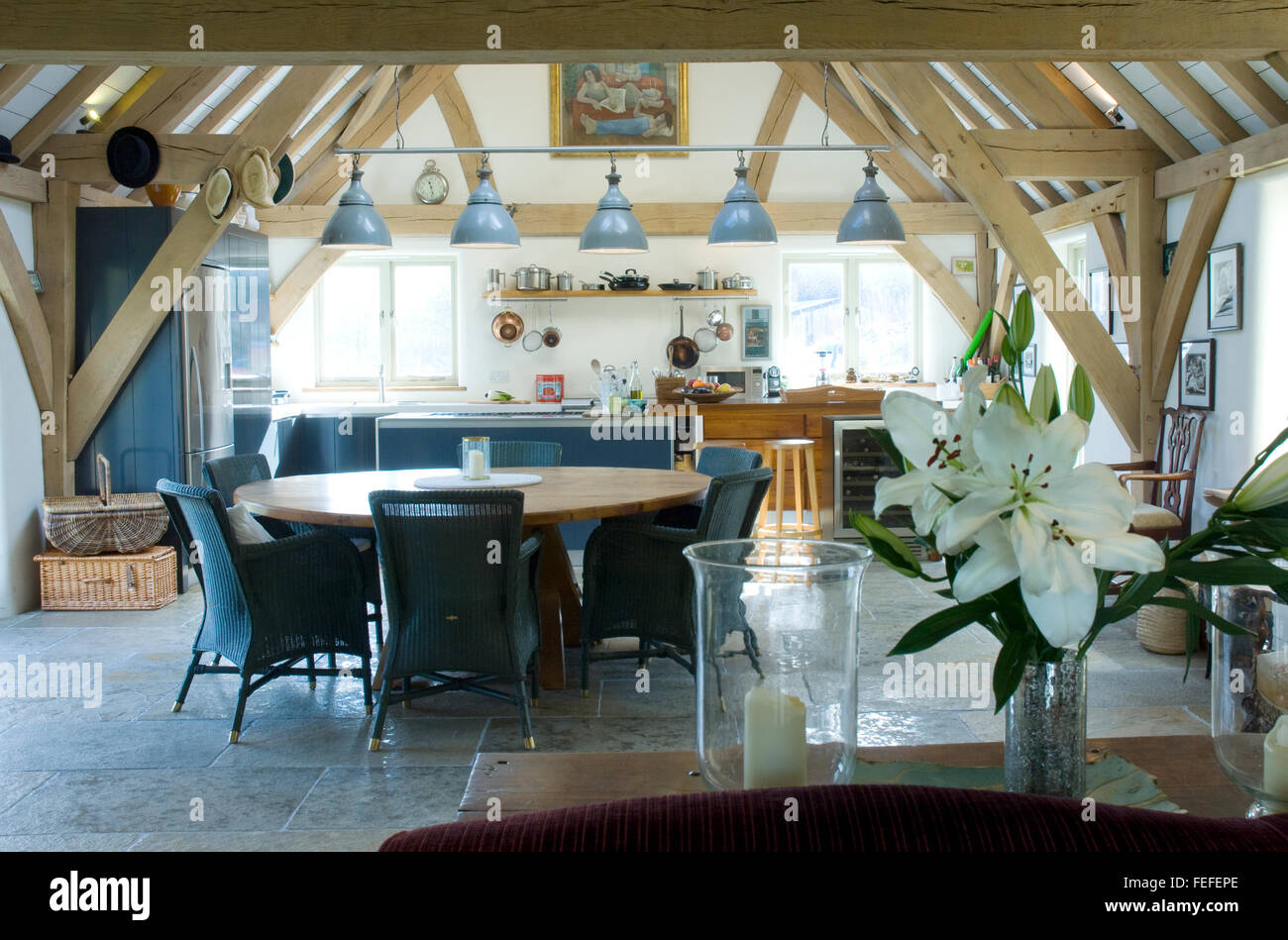 Cuisine moderne dans la nouvelle conversion de la grange Banque de ...