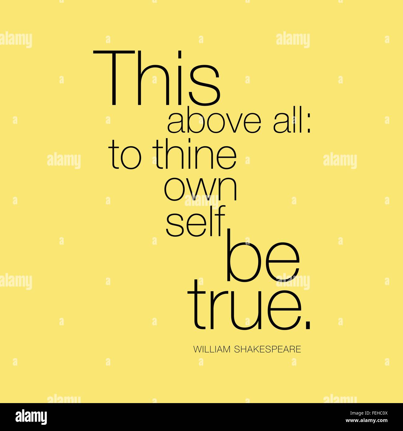 'Cette surtout : pour toi-même être vrai." William Shakespeare Image ...