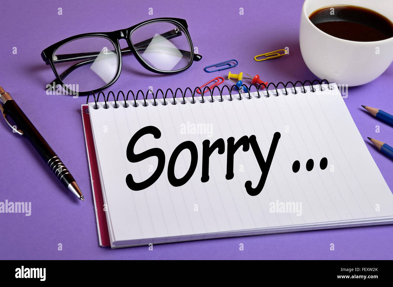 Sorry background Banque de photographies et d’images à haute résolution ...