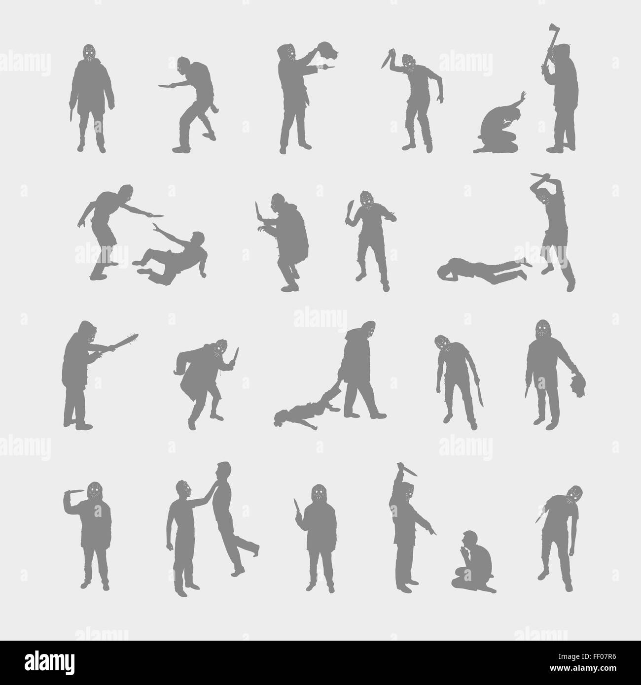 Le maniaque Banque d'images vectorielles - Alamy