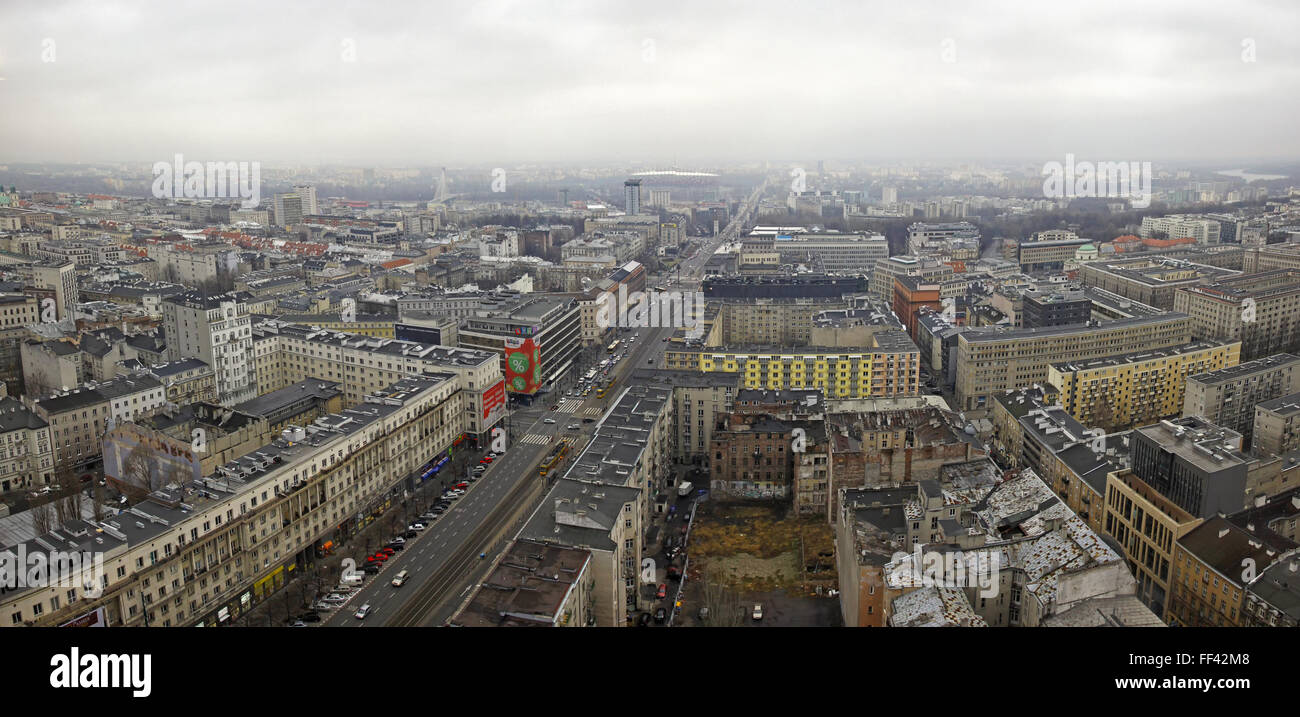 Varsovie la capitale et la plus grande ville de pologne Banque de ...
