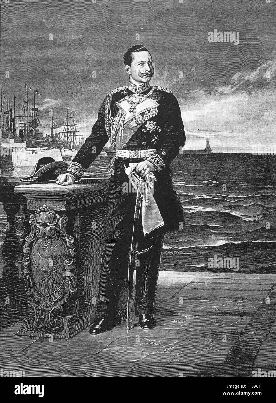Guillaume II D'ALLEMAGNE /n(1859-1941). Empereur d'Allemagne, 1888-1918 ...