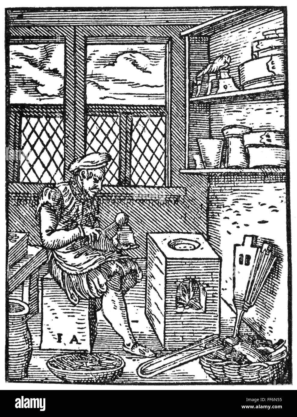 PRINTING OFFICE, 1568. /NA fondateur de type plomb fondu verser dans un ... PRINTING OFFICE, 1568. /NA fondateur de type plomb fondu verser dans un ...
