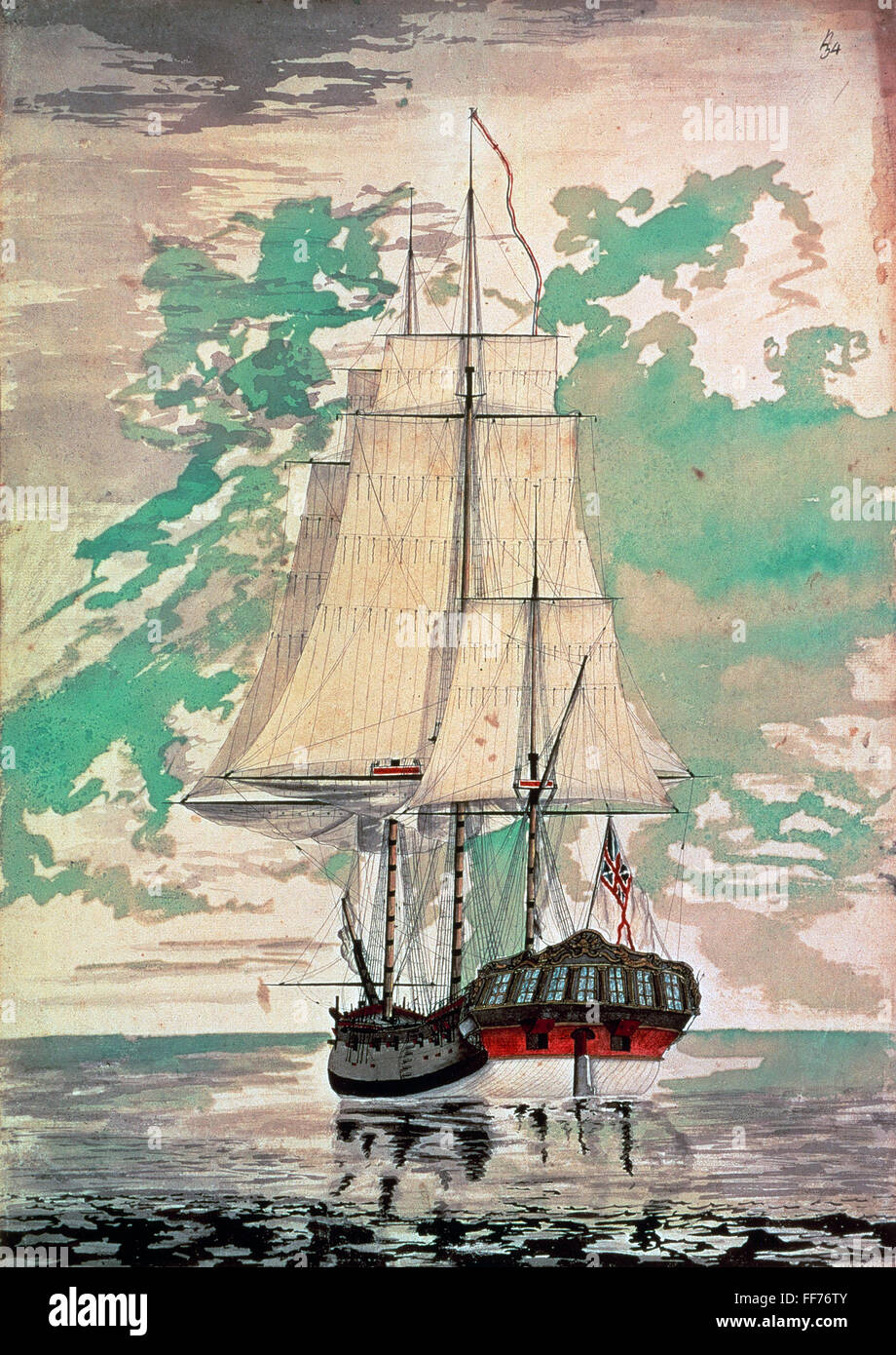 Captain james cook hms resolution Banque de photographies et d’images à ...