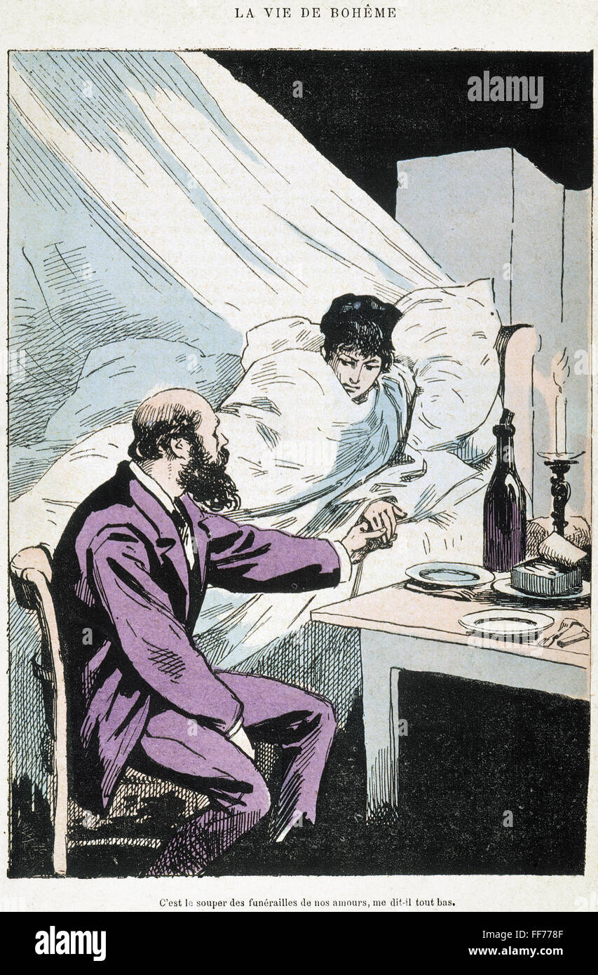 Scènes DE LA VIE DE BOHÈME. /NA gravement malade Mimi de Henry Murger ...