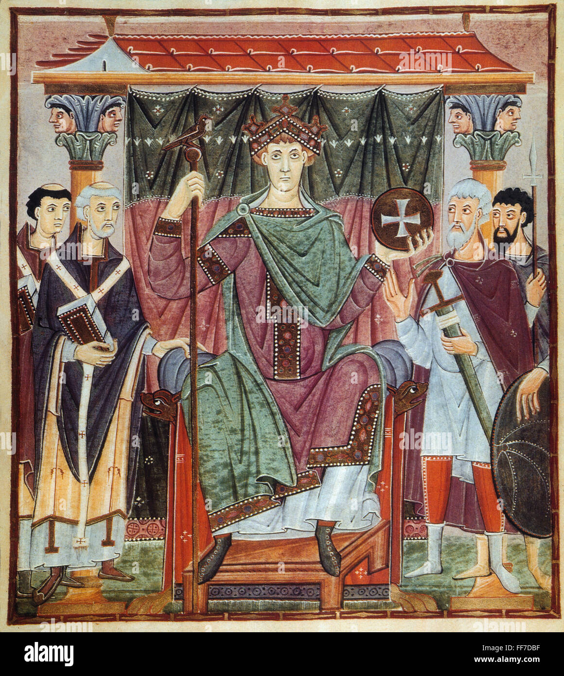 Sceptre flanqué Banque de photographies et d’images à haute résolution ...