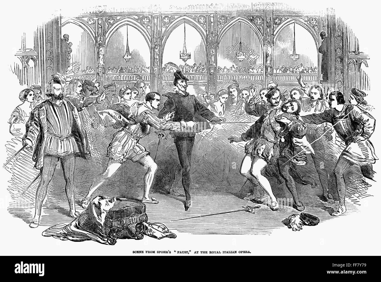 OPERA : Faust, 1852. À partir d'un nScene /1852 Londres, Angleterre, la ...