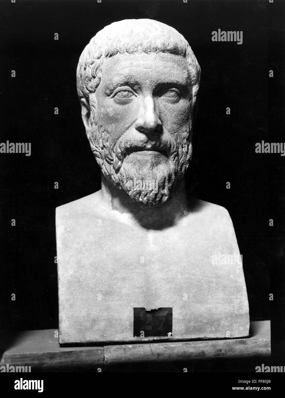 Portrait de pythagore Banque d'images noir et blanc - Alamy