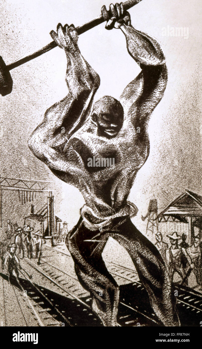 GROPPER : JOHN HENRY. /NJohn Henry, African American légendaire célèbre ...