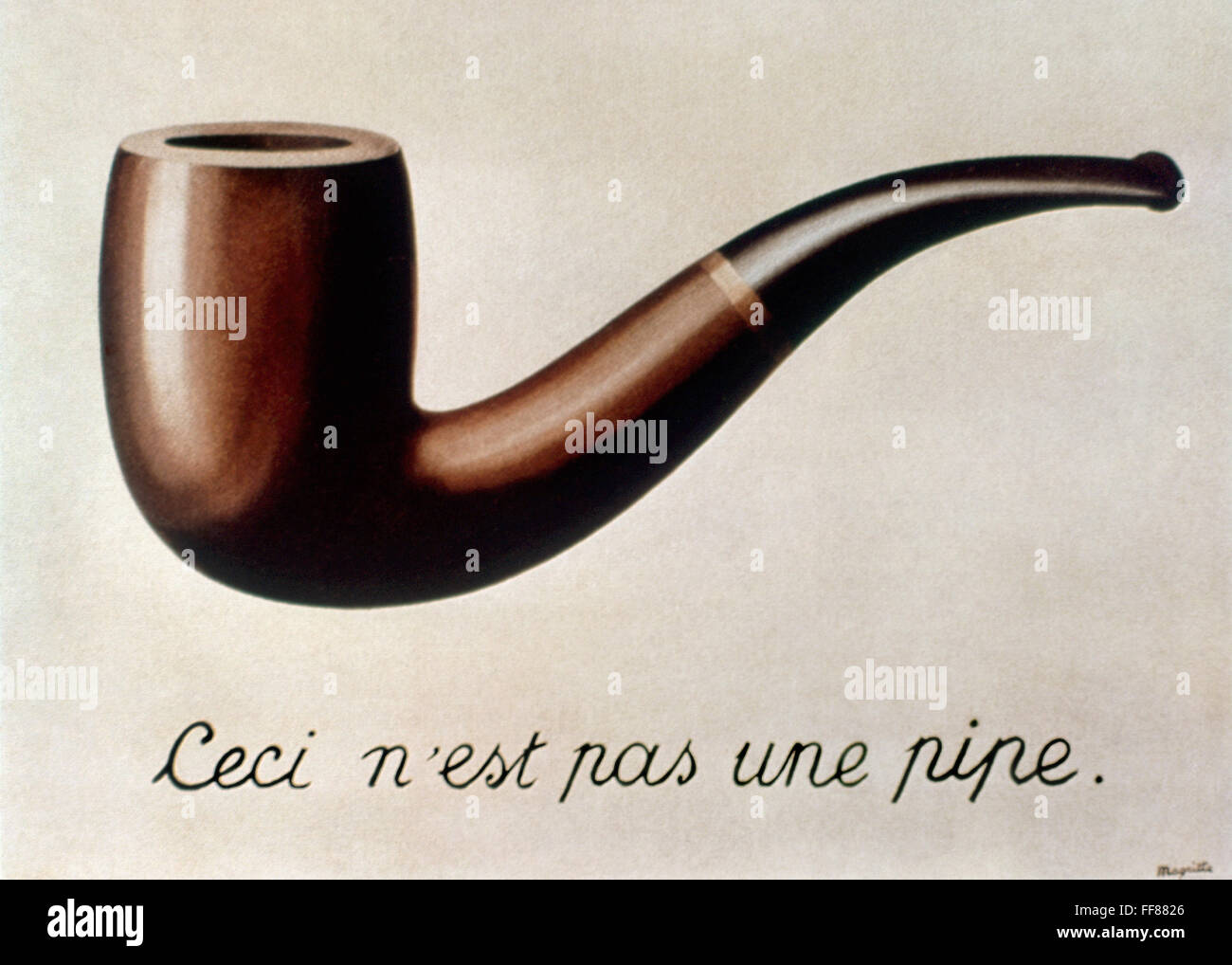 IMAGES : MAGRITTE, 1928-9. /Nla trahison des images. Tableau de René ...