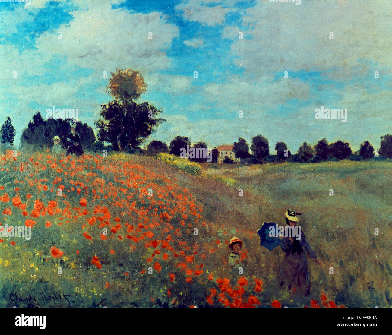 MONET : coquelicots, 1873. /NClaude : Monet, les coquelicots. Toile ...