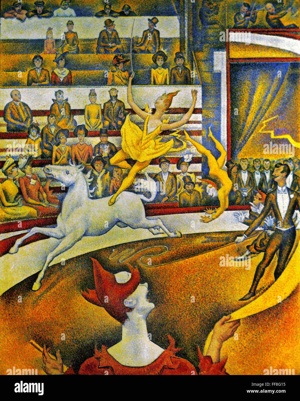 Le cirque 1891 huile sur toile Banque d'image et photos - Alamy