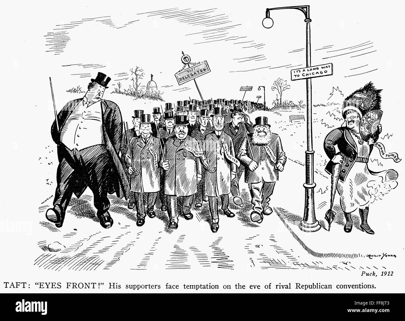 Campagne présidentielle, 1912. /NTaft : 'Yeux/ !' les partisans de ...