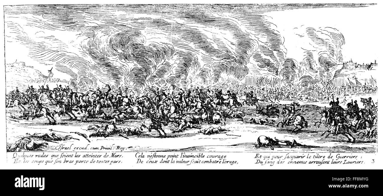 Guerre de Trente Ans, 1633. /NPlate 3 de Jacques Callot's 'Les miseres et les malheurs de la ...