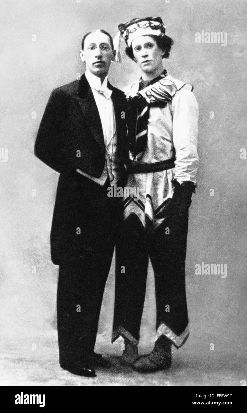 Stravinski et NIJINSKI, 1911. /NIgor Stravinsky avec Vaslav Nijinsky ...