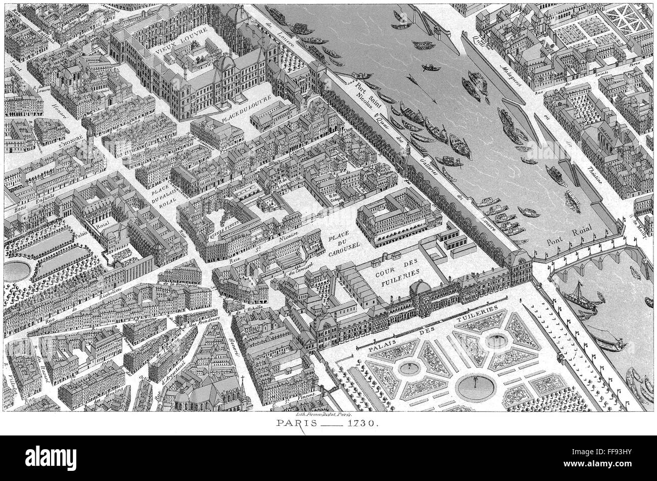 An aerial map paris Banque de photographies et d’images à haute ...