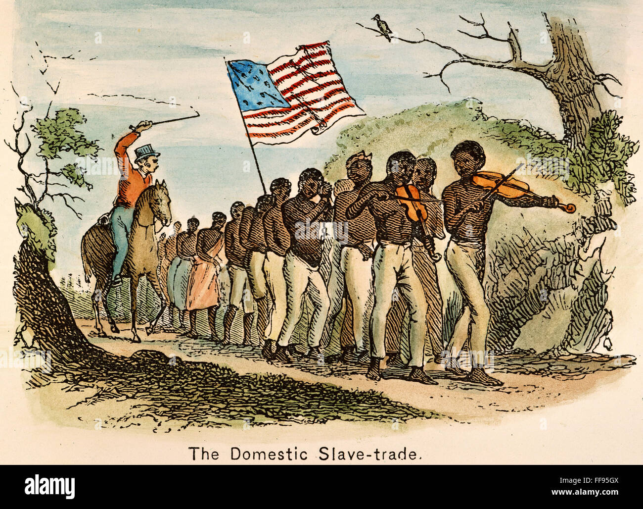 Mars, 1835 esclaves. /N'Til Slave-Trade domestique.' une bande d ...