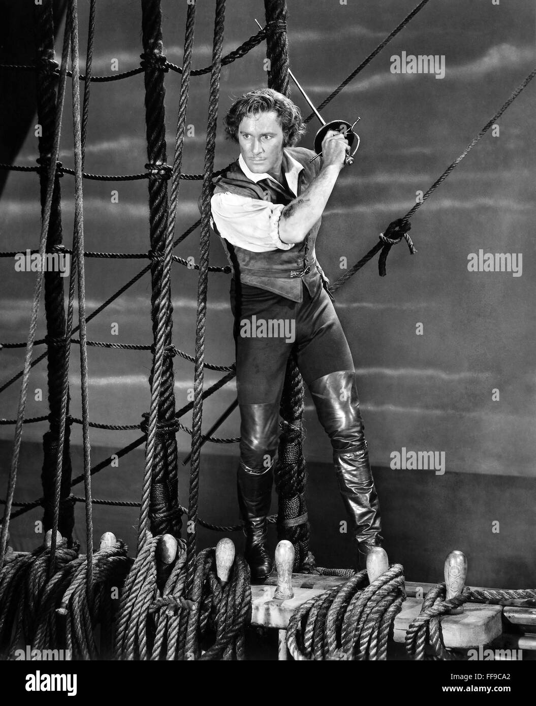 ERROL FLYNN (1909-1959). /NAustralian acteur. Flynn dans le rôle-titre ...