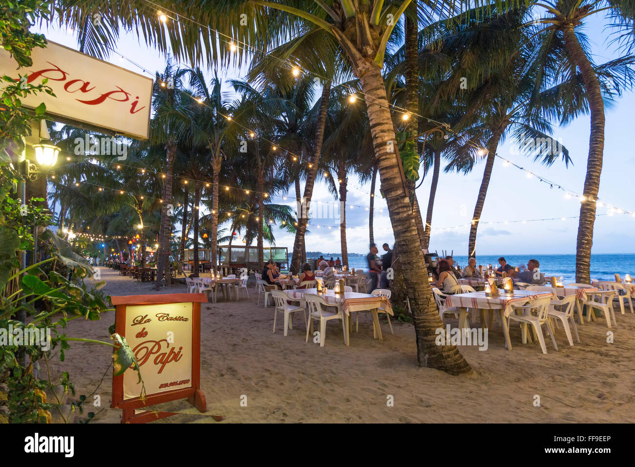 Beach bar cabarete dominican republic Banque de photographies et d ...