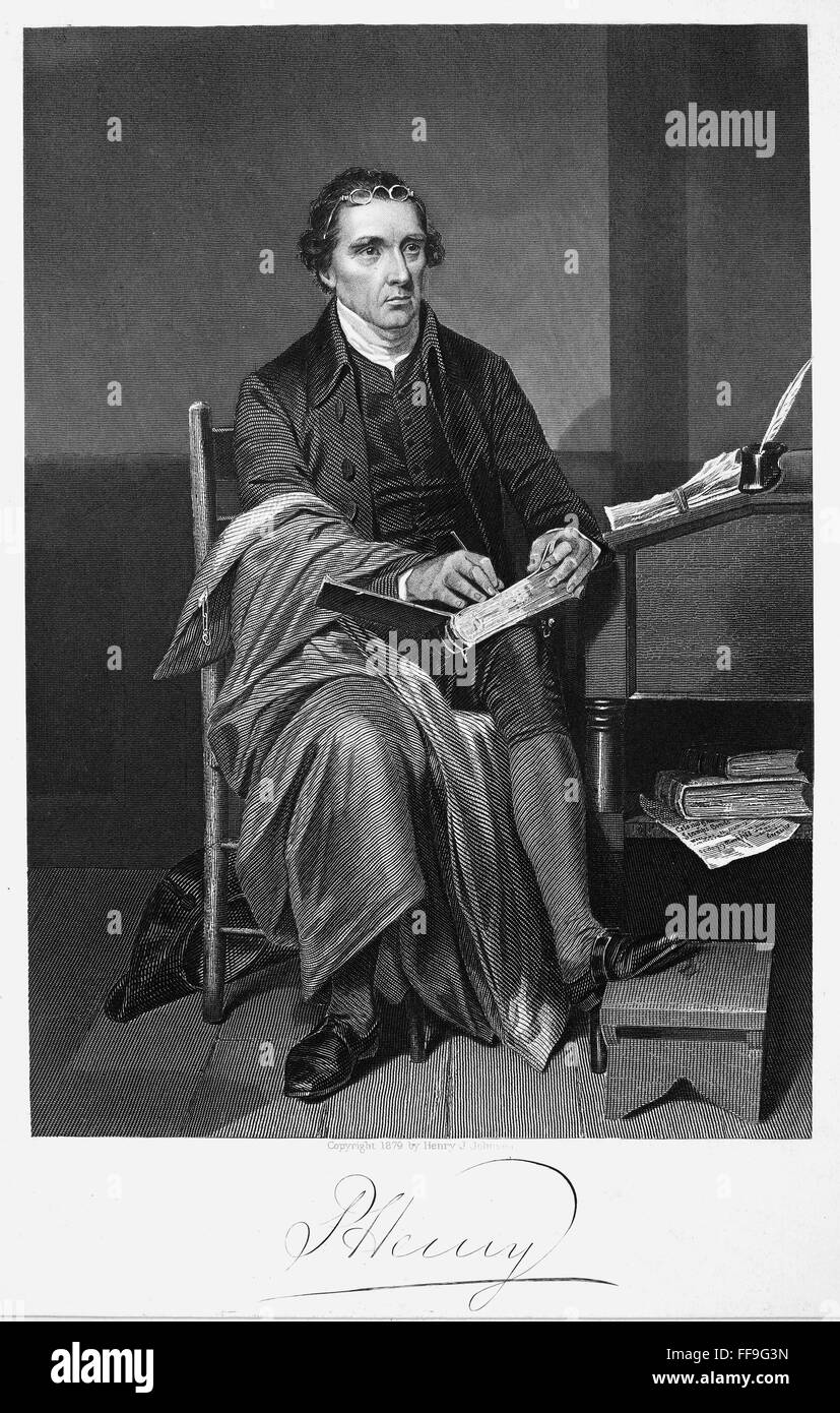 Patrick henry portrait Banque d'image et photos - Alamy