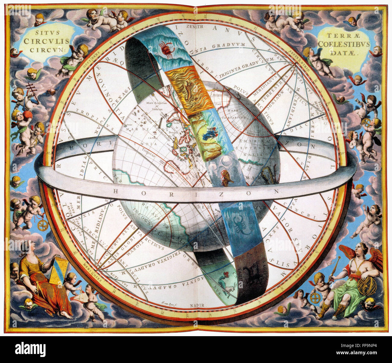 Harmonia macrocosmica ou atlas coelestis Banque de photographies et d ...
