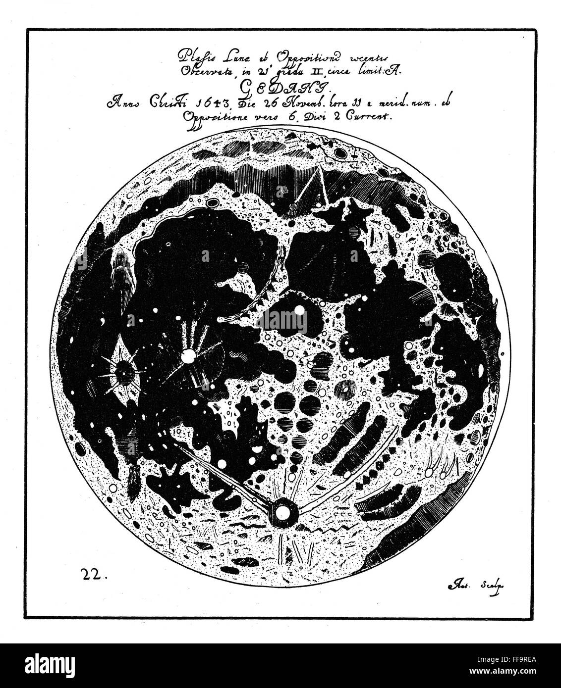 Lune gravure Banque de photographies et d’images à haute résolution - Alamy