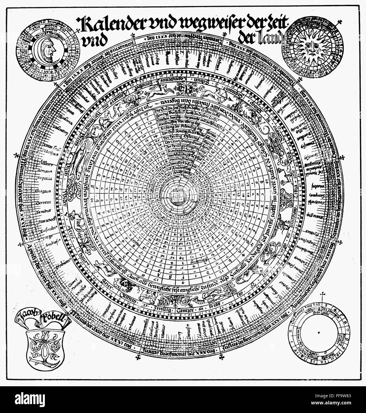 Calendrier romain Banque d'images noir et blanc - Alamy