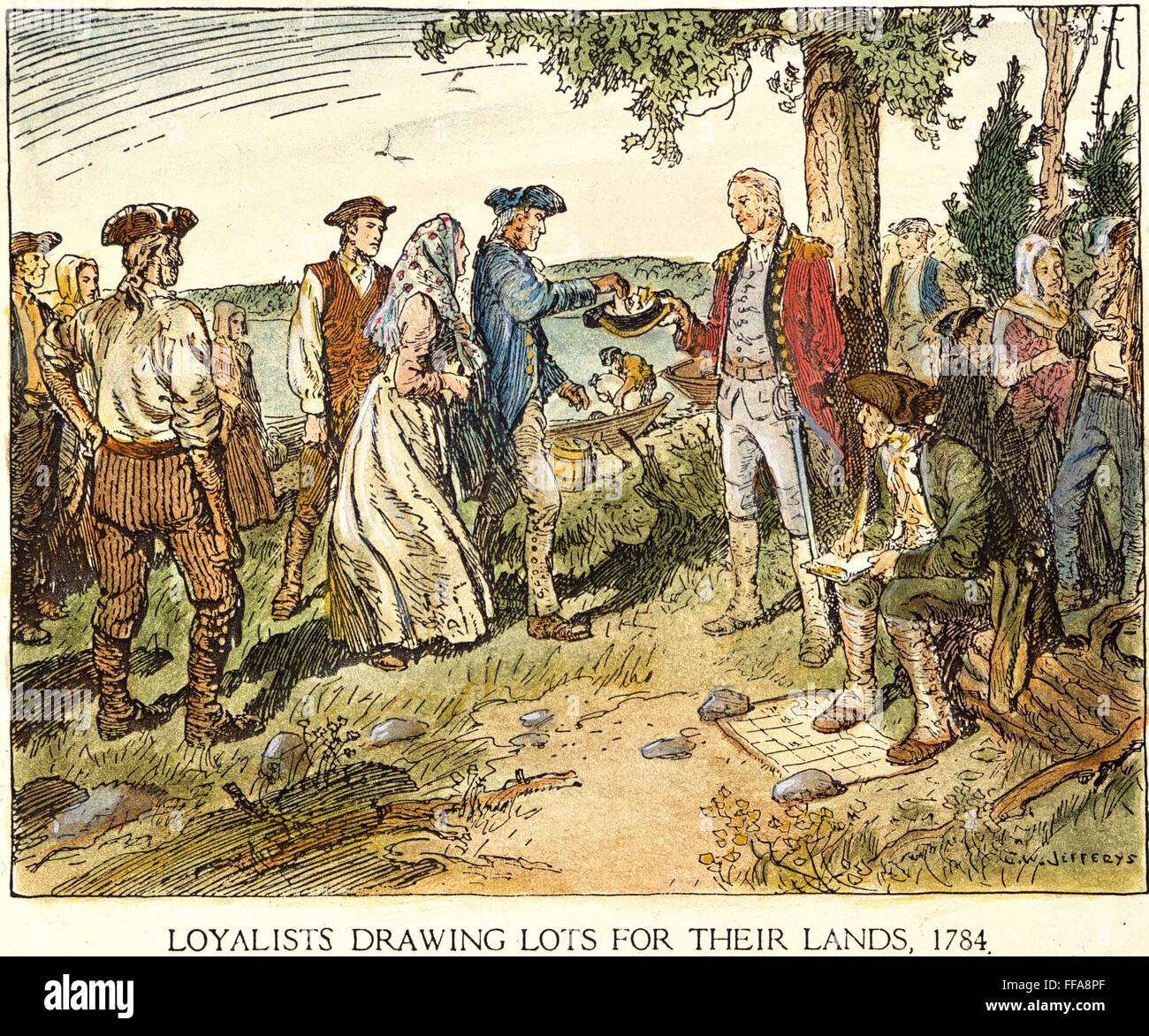 CANADA : les LOYALISTES, 18e C. /nAmerican loyalistes de tirage au sort ...