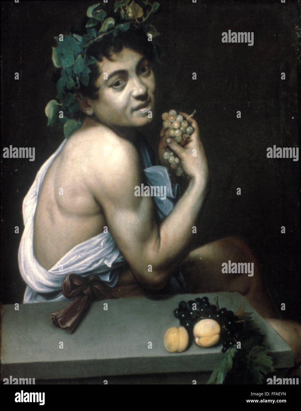 CARAVAGGIO : BACCHUS MALADE. /Nmouvement autoportrait en Bacchus malade ...