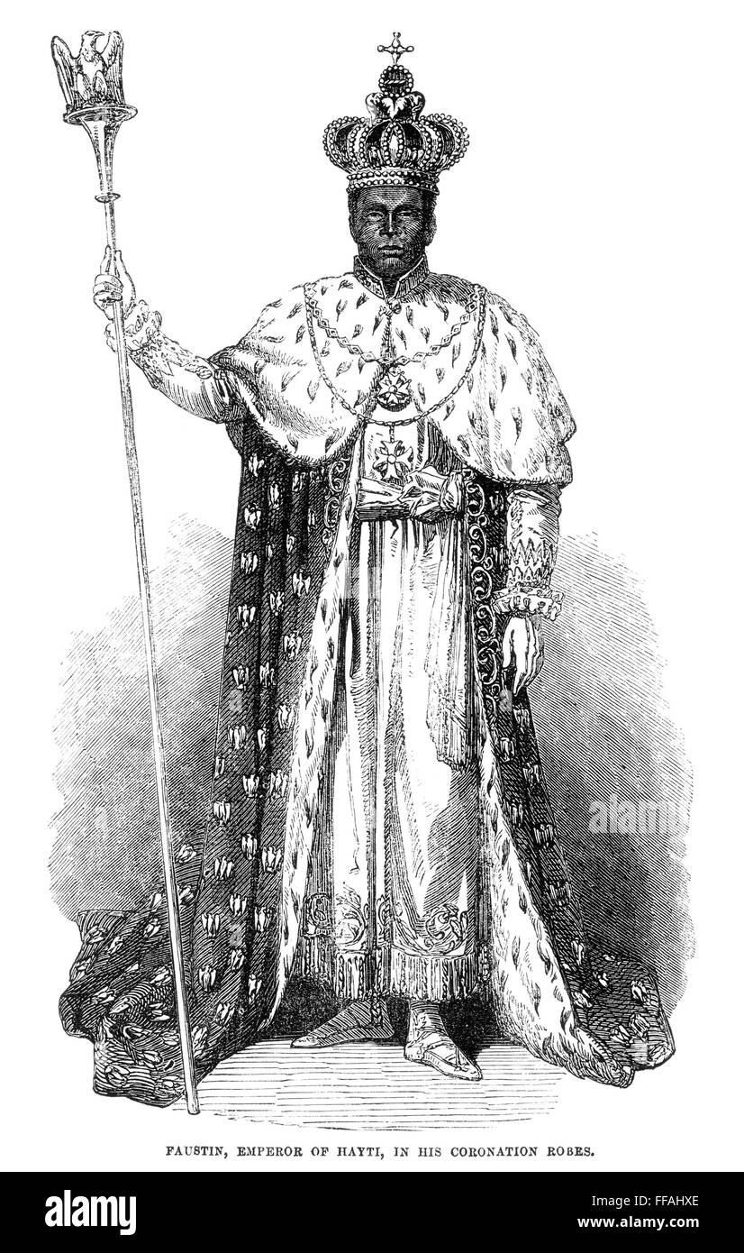 FAUSTIN SOULOUQUE /n(1782 ?-1867). Général et homme politique haïtien ...