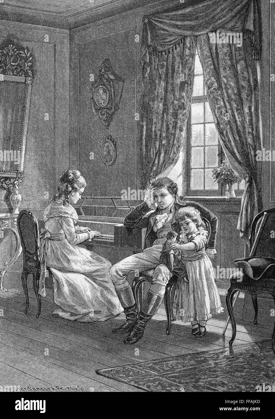 Le jeune johann wolfgang von goethe Banque d'images noir et blanc - Alamy