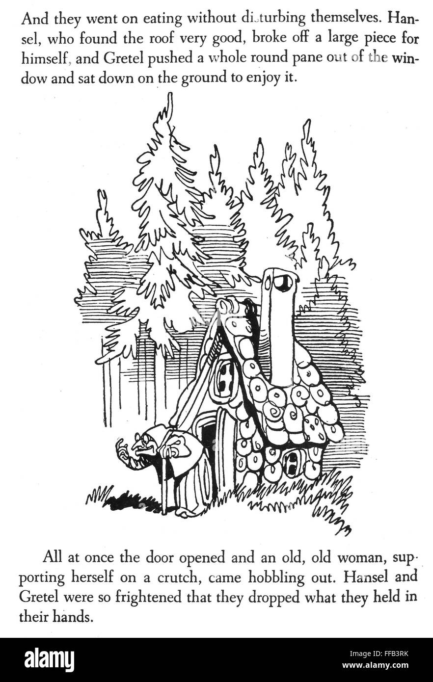Hansel and gretel illustration Banque d'image et photos - Alamy