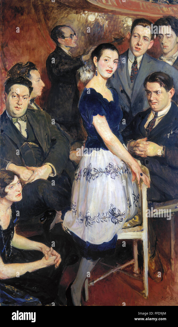 BLANCHE : 6, 1924. /N'Til groupe de six." Les compositeurs (de gauche ...