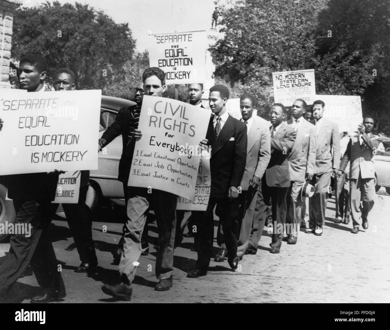 School segregation protest Banque de photographies et d’images à haute ...