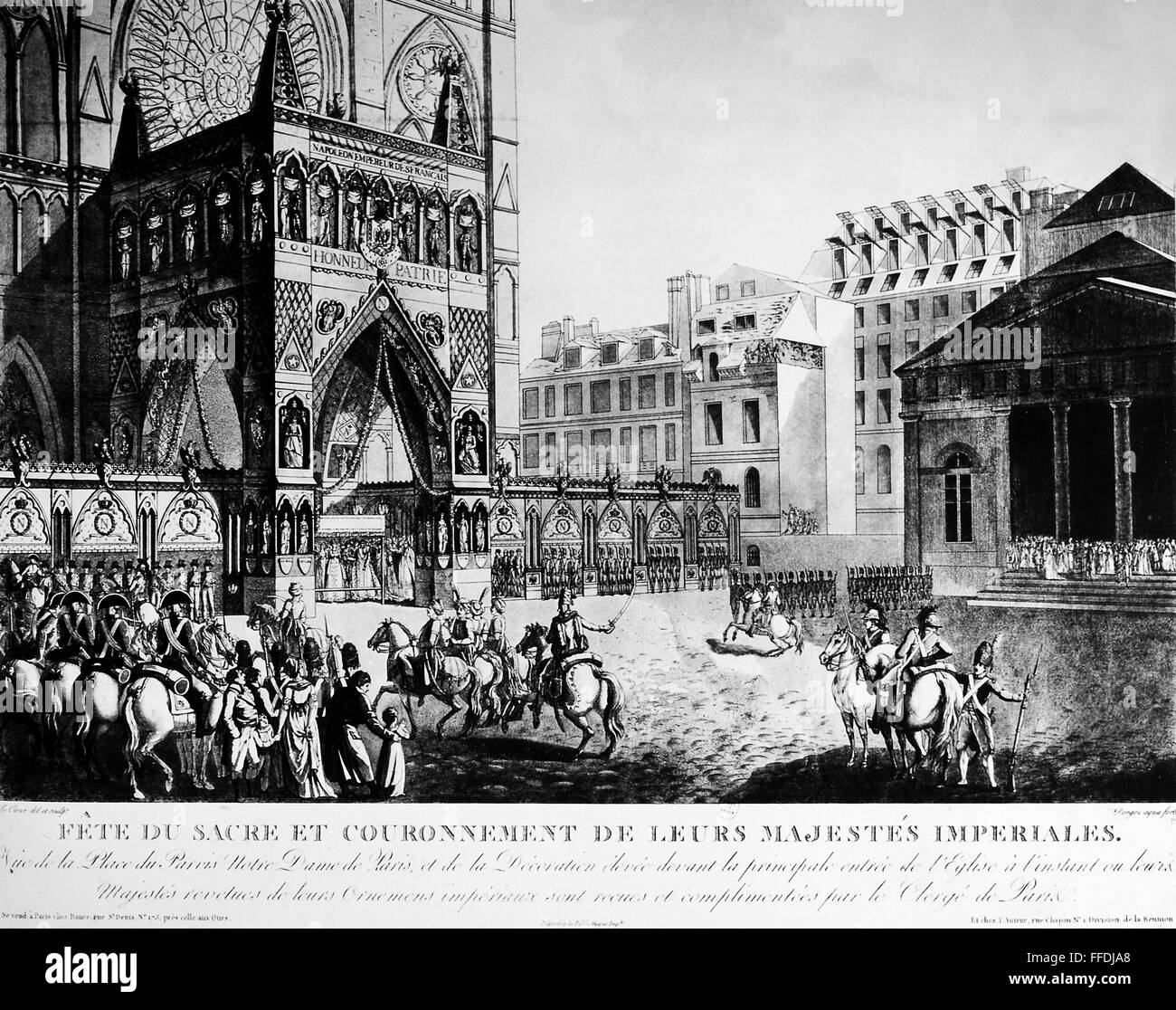 Sacre de Napoléon I./NLE couronnement de Napoléon Ier et Joséphine à ...